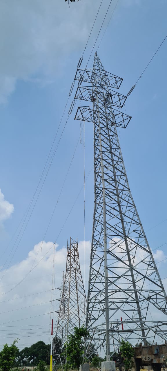 Shifting and modification work of UPPTCL Electrical High Tension Line ...