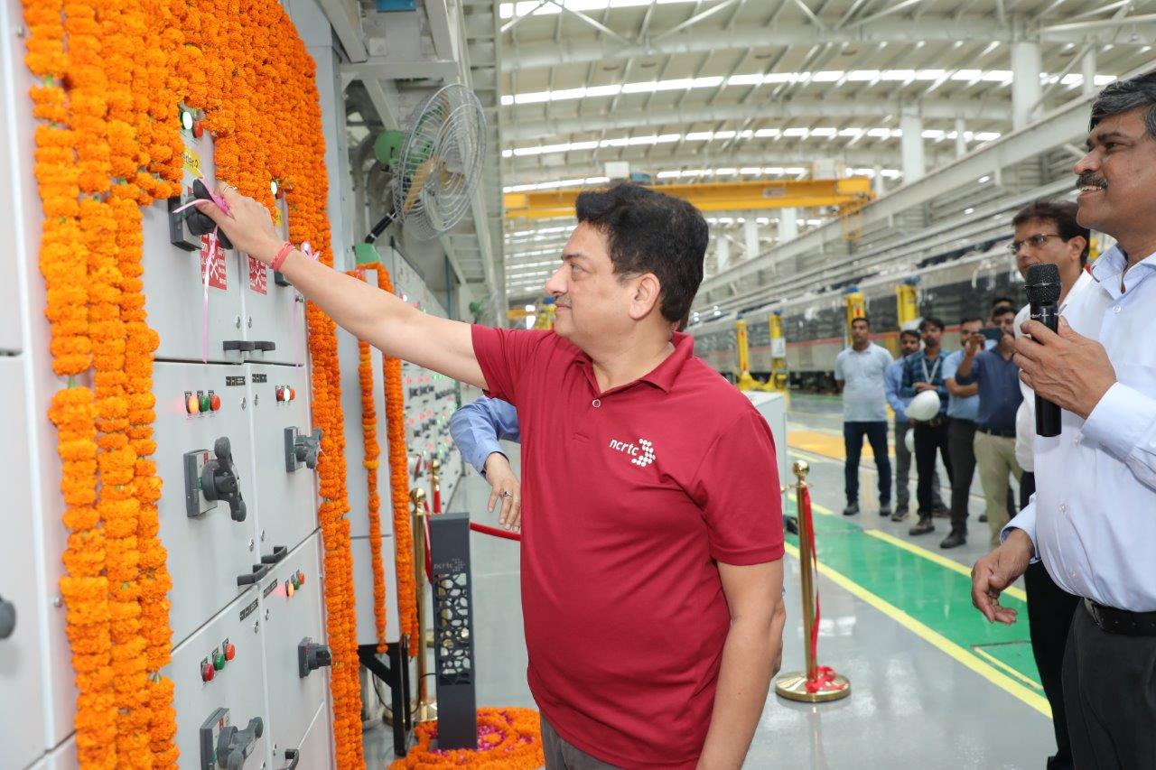 Solar Power Plant inauguration at RRTS Depot in Duhai – NCRTC